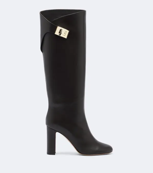 FERRAGAMO Leather Knee-high Boots