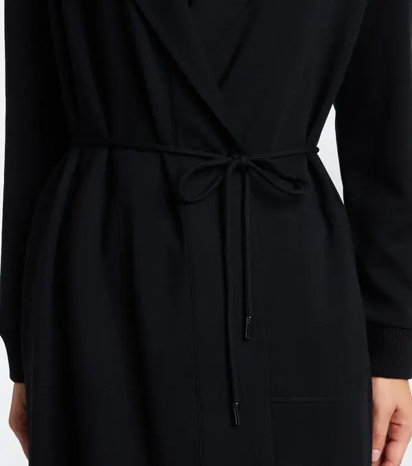 Max Mara Virgin Wool Wrap Coat