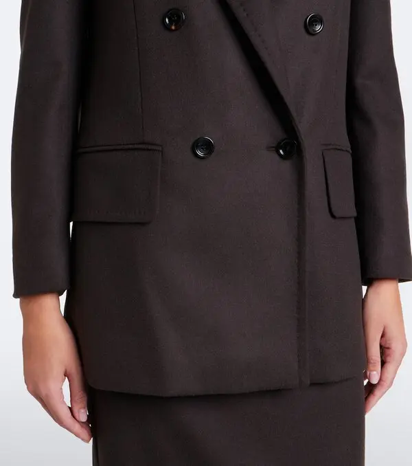 Max Mara Double-breasted Camel Hair Blazer