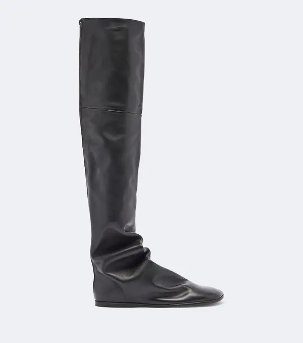 LEMAIRE Glove Leather Knee-high Boots