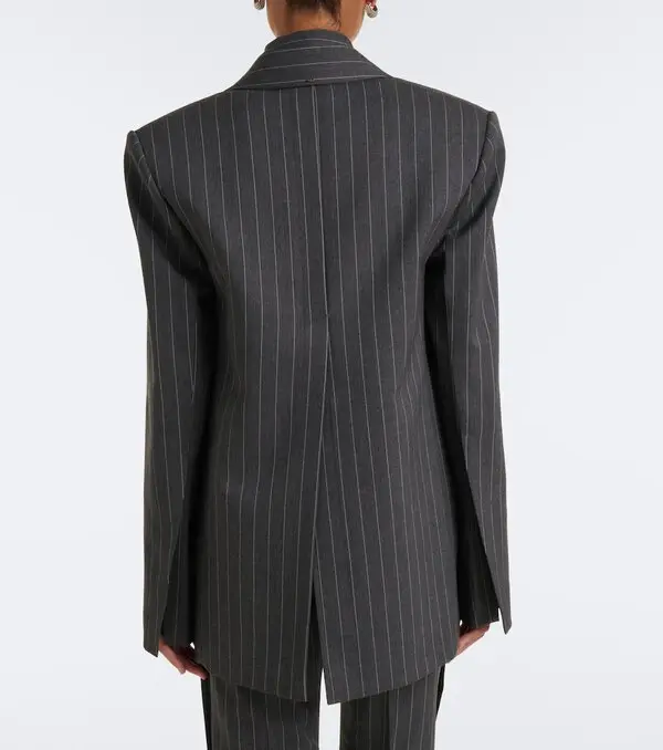 Sportmax Oversized Pinstriped Wool-blend Blazer