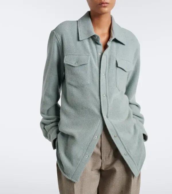 GOD'S TRUE CASHMERE Celeste Cashmere Shirt