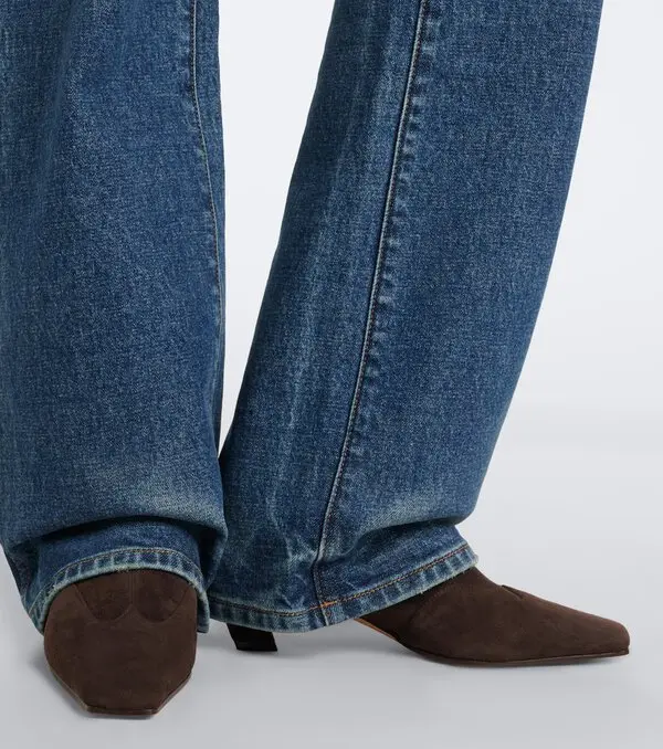 Khaite Nevada Suede Ankle Boots