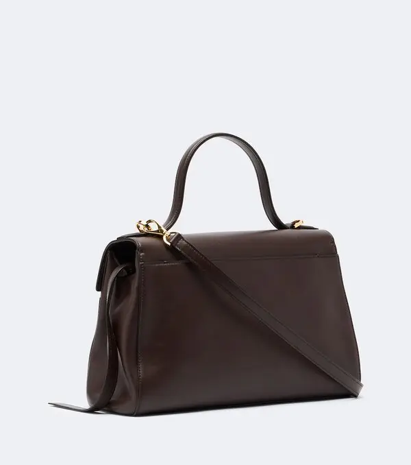 Savette Symmetry Soft Medium Leather Top Handle Bag