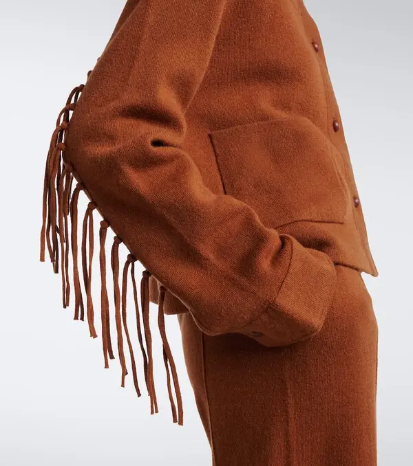 Jardin Des Orangers Fringed Wool And Cashmere Jacket