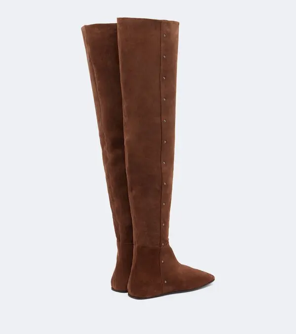 Max Mara Studded Suede Over-the-knee Boots