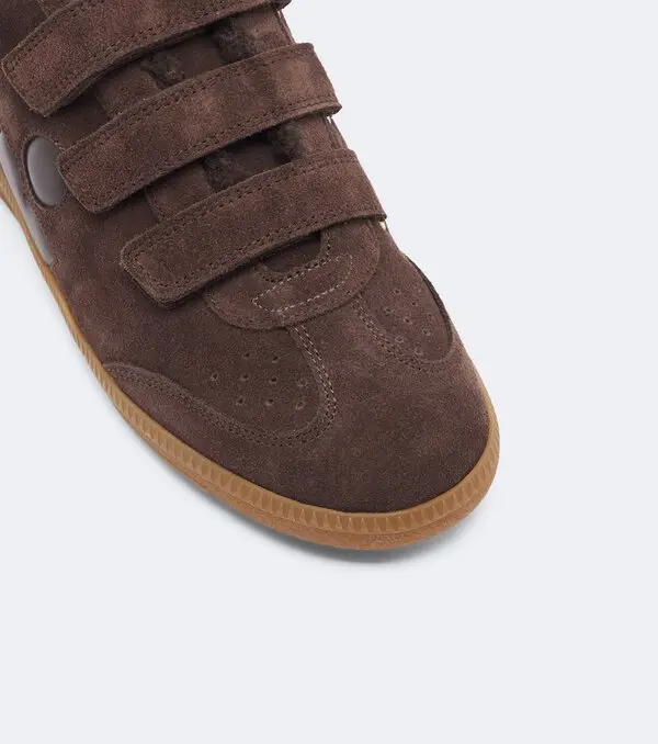 Isabel Marant Étoile Beth Shearling-lined Suede Sneakers