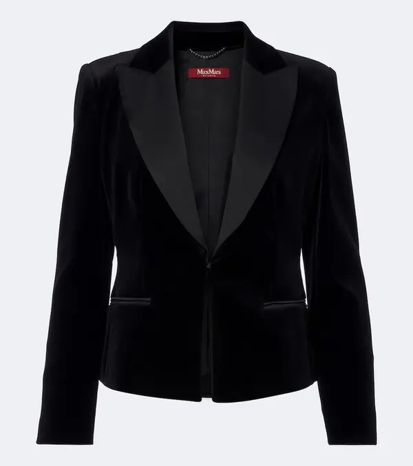 Max Mara Elegante Cotton Velvet Blazer