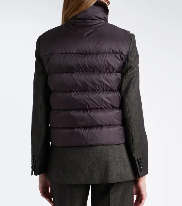 Max Mara Zip-up Puffer Vest