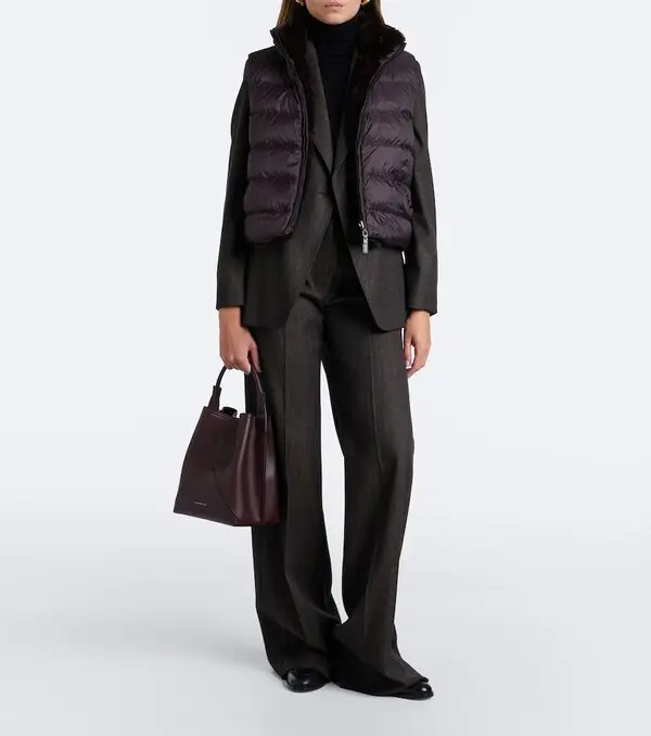 Max Mara Zip-up Puffer Vest