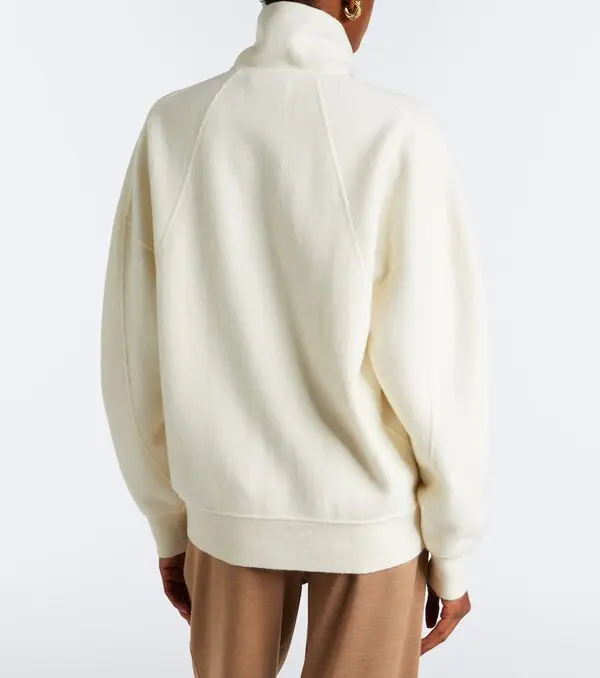 Max Mara Wool And Cashmere Half-zip Sweater