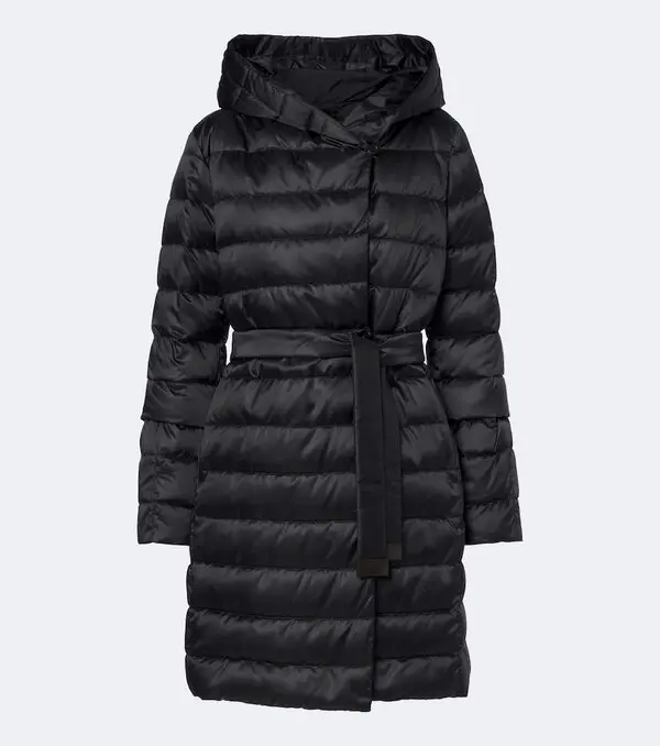 Max Mara Belted Hooded Puffer Coat