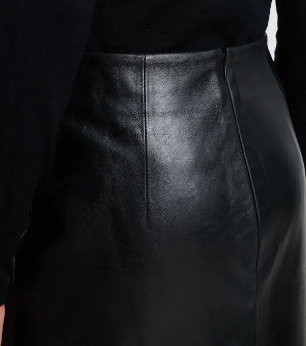 Sportmax Leather Pencil Skirt