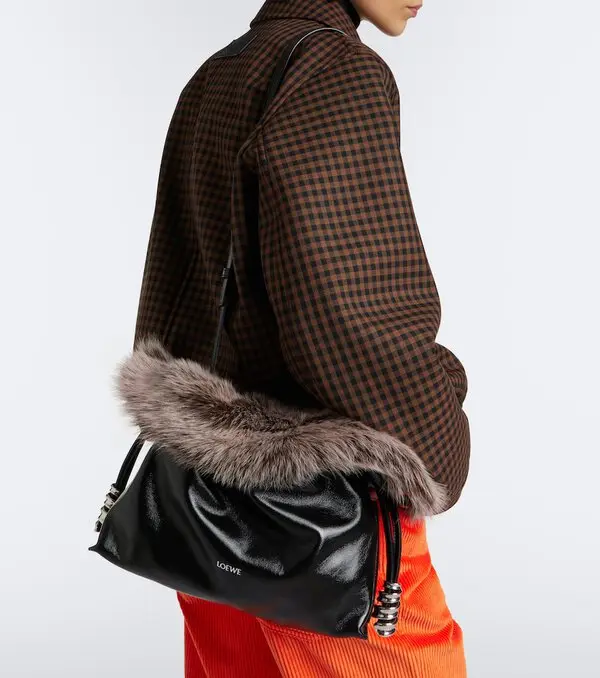 Loewe Flamenco Medium Leather Clutch