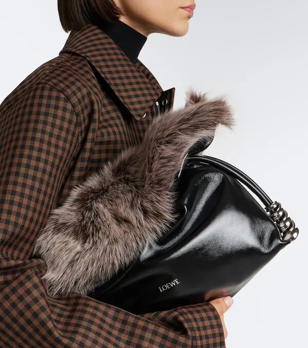 Loewe Flamenco Medium Leather Clutch