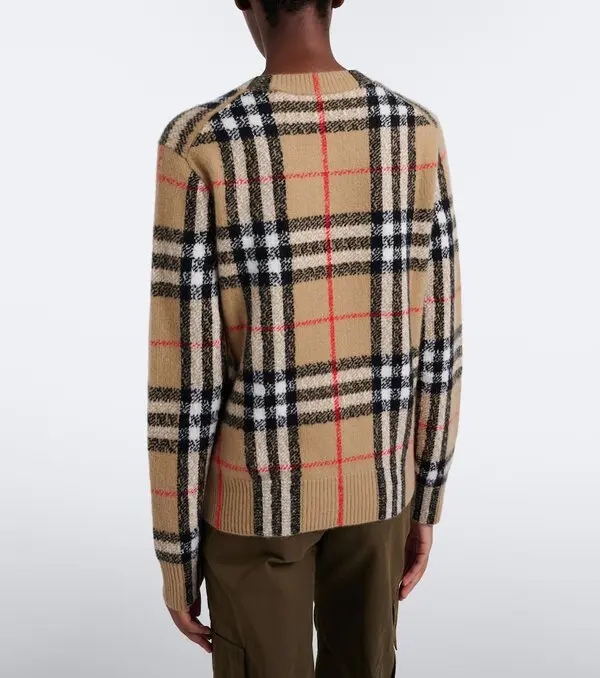 Burberry Check Cashmere Cardigan