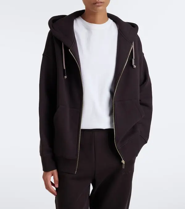 Max Mara Cotton-blend Zip-up Hoodie