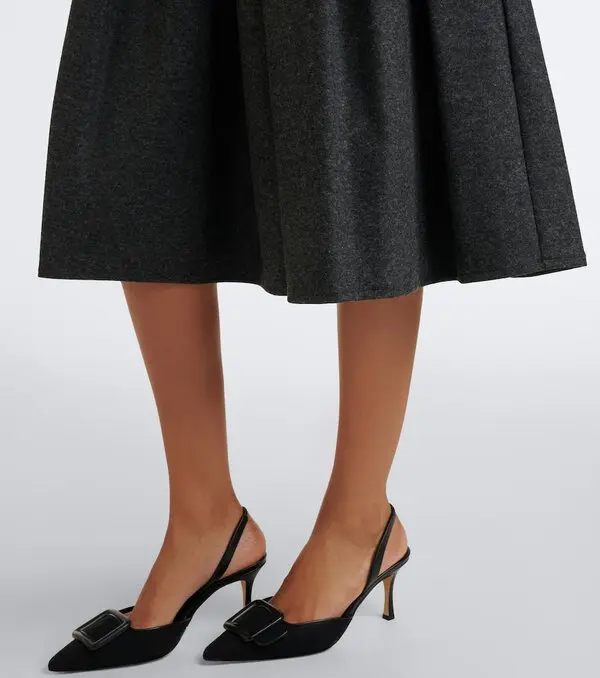 Max Mara Embellished Melange Maxi Dress