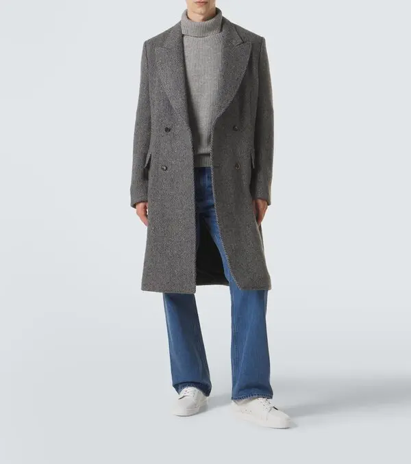Gabriela Hearst Mcaffrey Herringbone Wool And Cashmere Coat