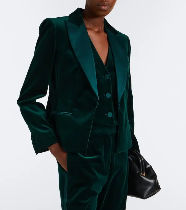 Max Mara Elegante Cotton Velvet Vest