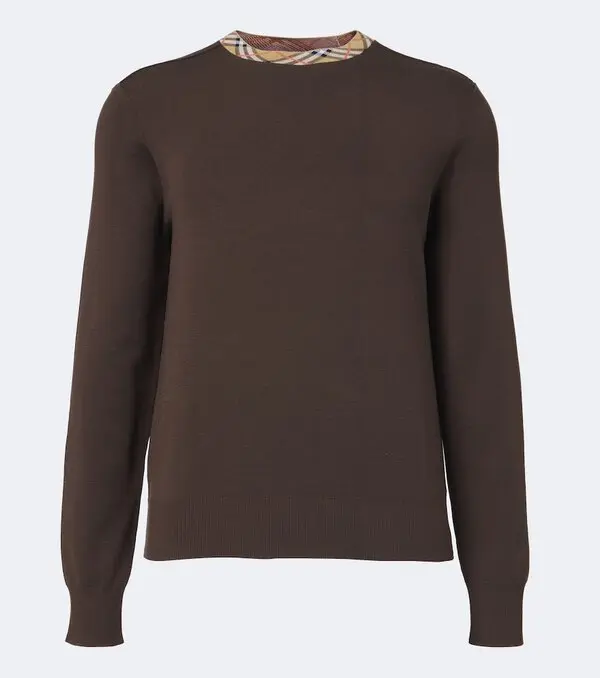 Burberry Check Wool Sweater