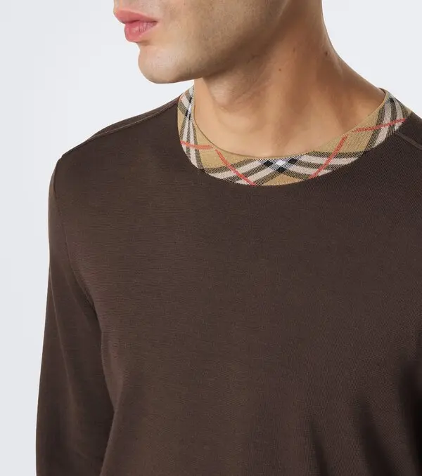 Burberry Check Wool Sweater