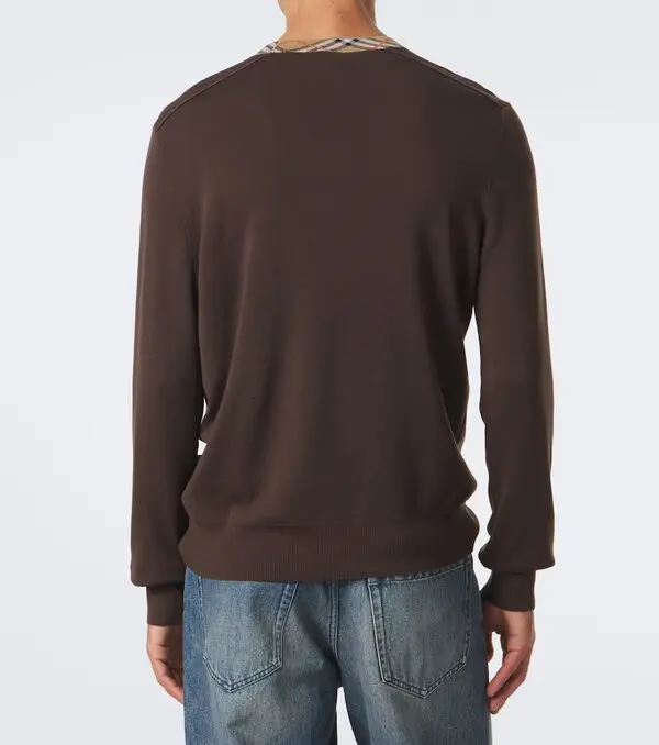 Burberry Check Wool Sweater
