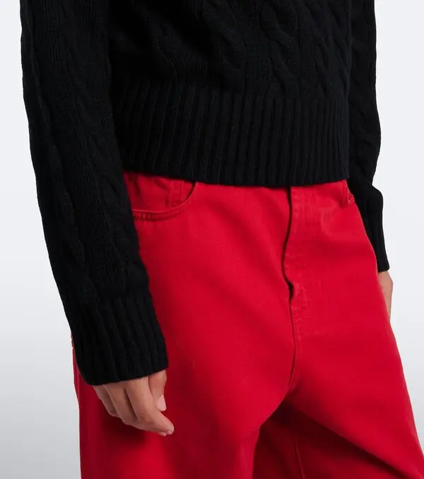 Polo Ralph Lauren Cable-knit Wool And Cashmere Sweater