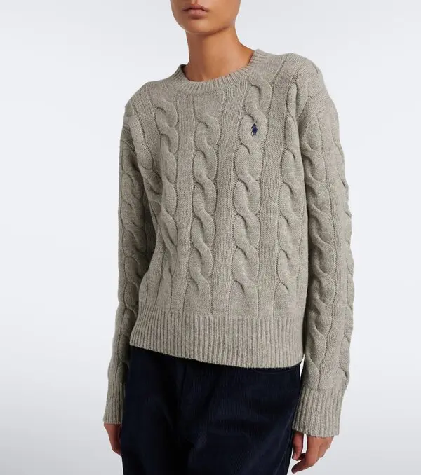 Polo Ralph Lauren Cable-knit Wool And Cashmere Sweater