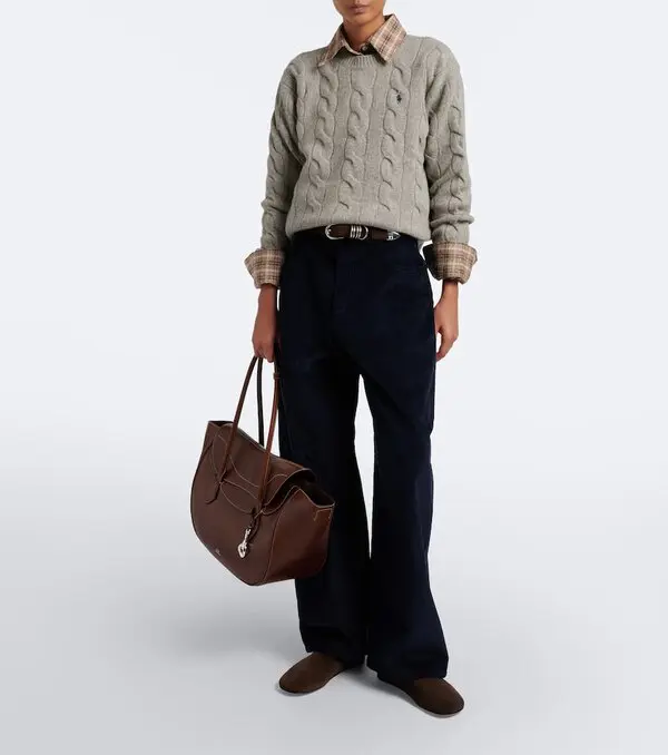 Polo Ralph Lauren Cable-knit Wool And Cashmere Sweater