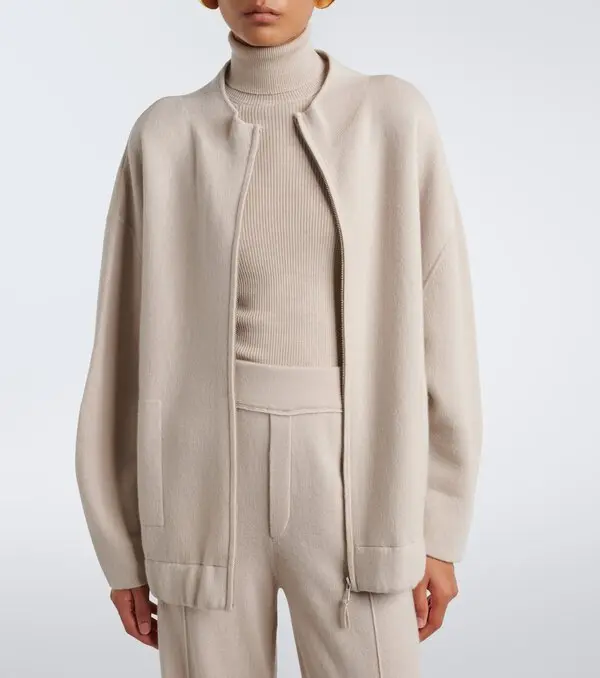 Jardin Des Orangers Wool And Cashmere Jacket - Beige