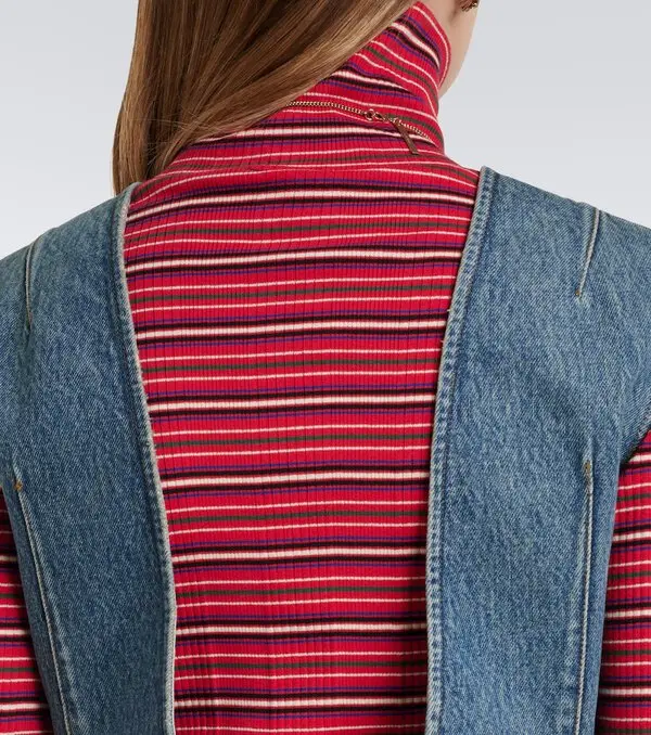 Dries Van Noten Denim Faded Maxi Dress