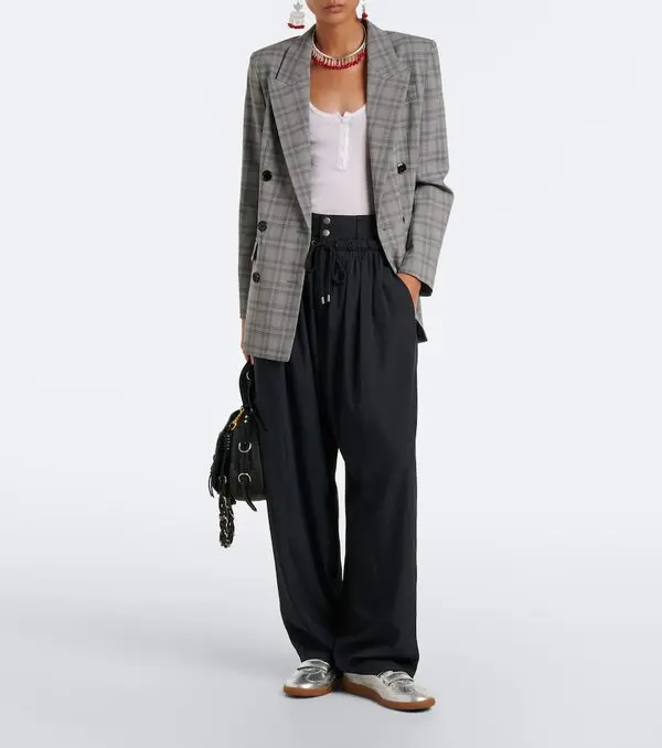 Isabel Marant Étoile Beth Metallic Leather Sneakers - Silver