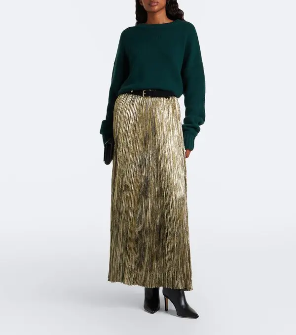 Ralph Lauren Luciana Satin Maxi Skirt