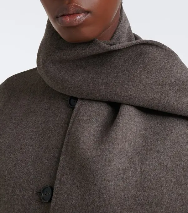 Max Mara Scarf-detail Wool Jacket