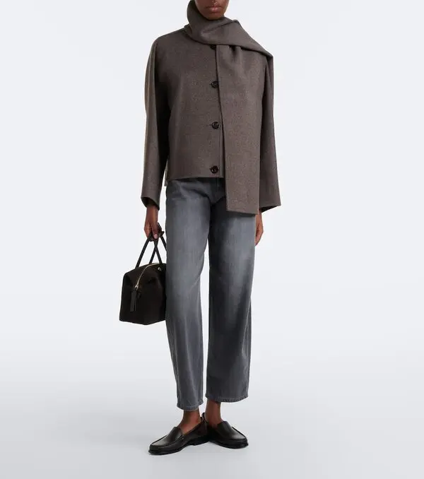 Max Mara Scarf-detail Wool Jacket