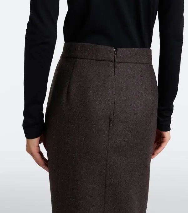 Max Mara Virgin Wool Maxi Skirt