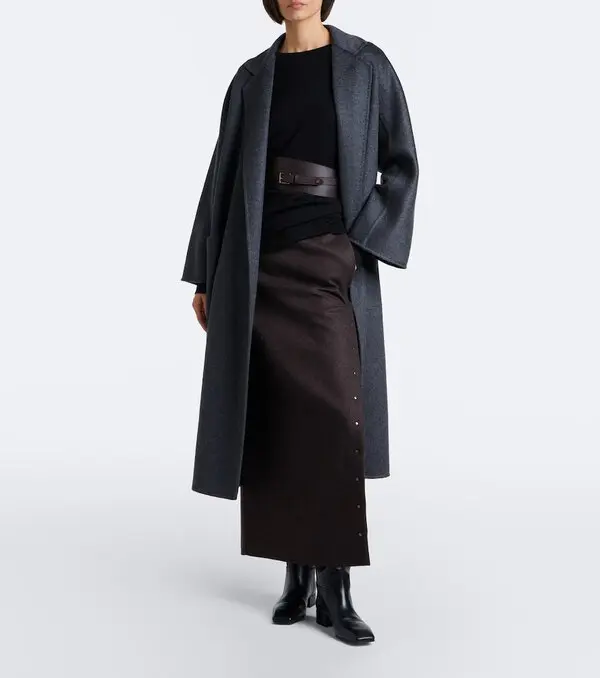 Max Mara Virgin Wool Maxi Skirt