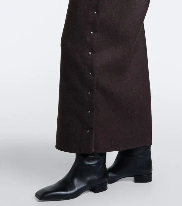 Max Mara Virgin Wool Maxi Skirt
