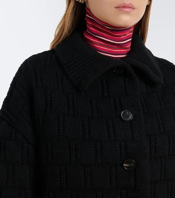 Dries Van Noten Wool And Cashmere Cardigan