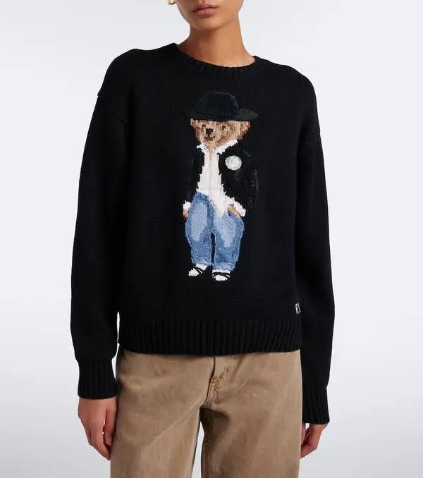 Polo Ralph Lauren Polo Bear Intarsia Cotton Sweater