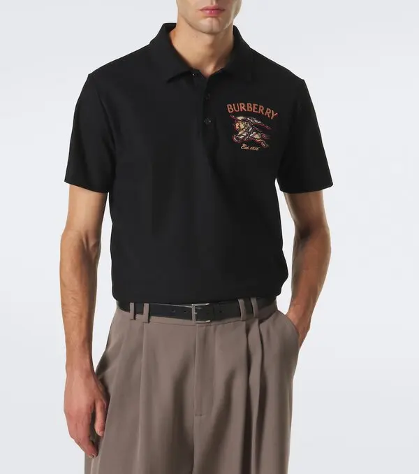 Burberry Ekd Cotton Pique Polo Shirt