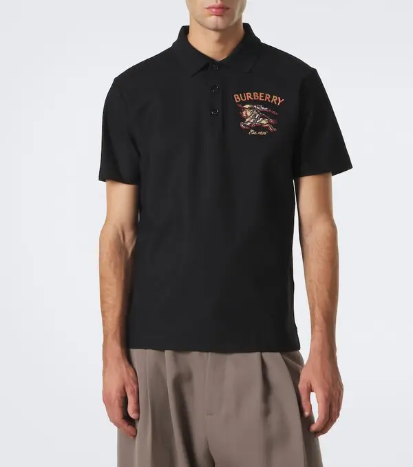 Burberry Ekd Cotton Pique Polo Shirt