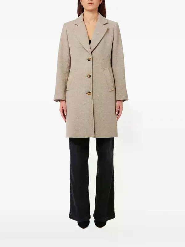 Liu Jo Midi Coat In Wool Blend