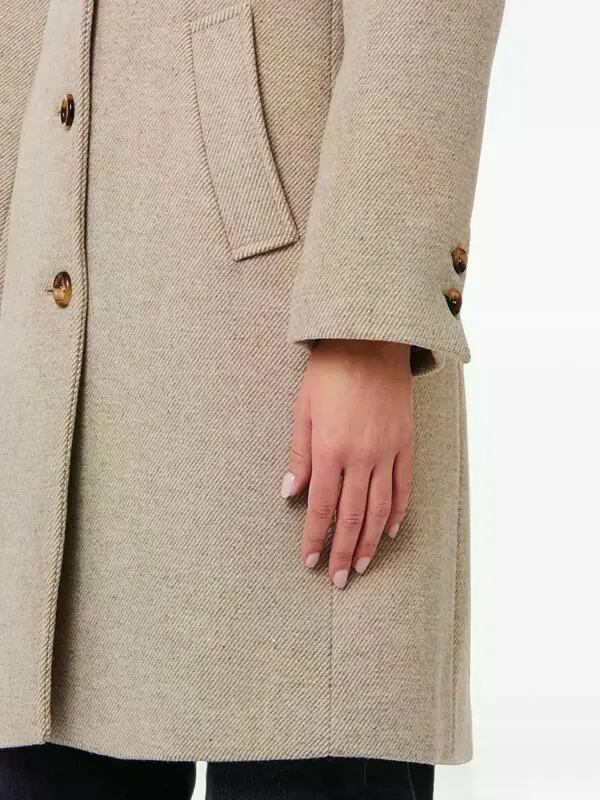 Liu Jo Midi Coat In Wool Blend