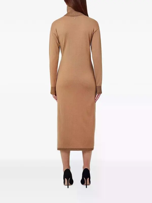 Liu Jo Roll-neck Belted Dress