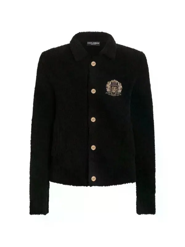 Dolce & Gabbana Alpaca-blend Cardigan With Embroidery