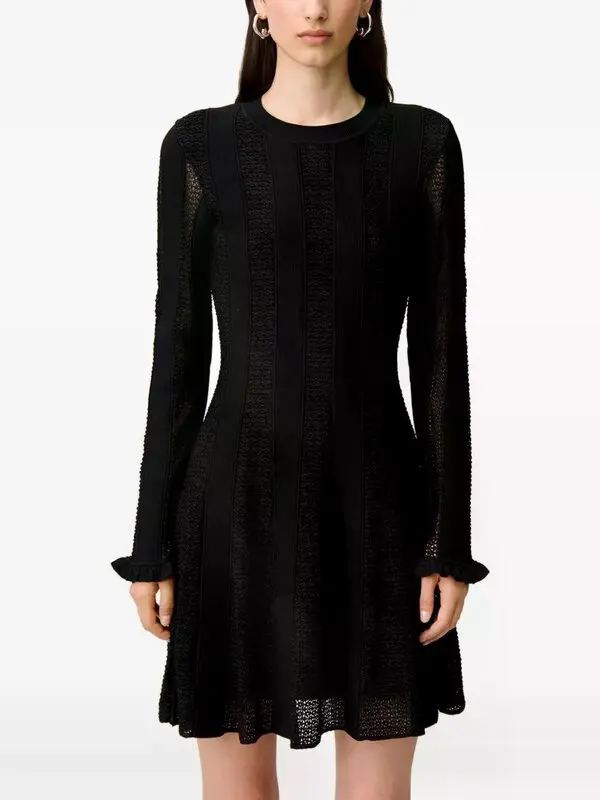 Claudie Pierlot Lurex Knitted Skater Dress