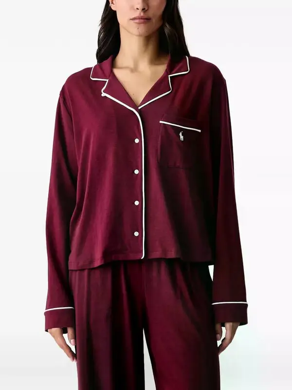 Polo Ralph Lauren Logo-embroidered Piped Pajamas