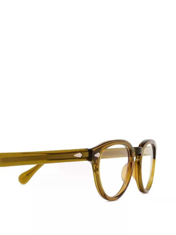MOSCOT Maydela Round-frame Glasses - Brown